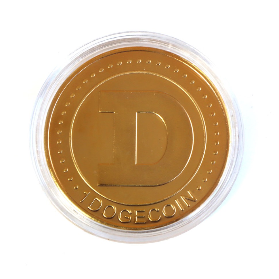 Монета Dogecoin Gold сувенирная купить в Москве