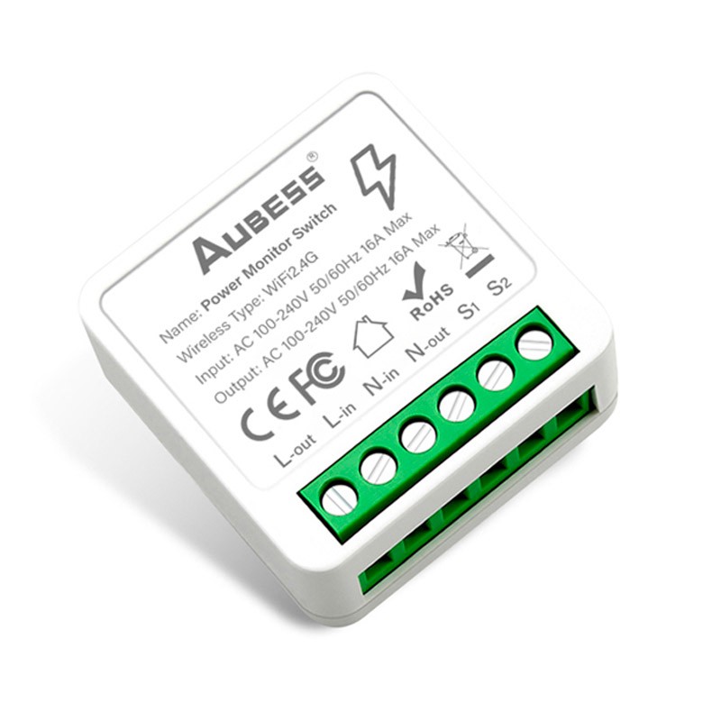 Реле мини Wi-Fi 16А с измерением мощности Tuya / Smartlife 499 руб ...