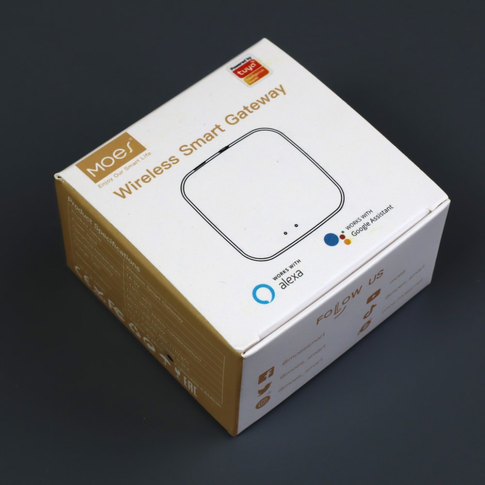 Шлюз MOES Tuya Zigbee 3.0 + Bluetooth + Mesh беспроводной WIFI хаб ...